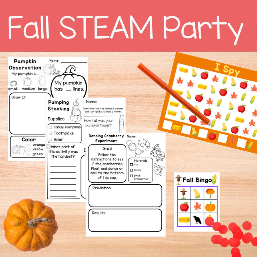 Fall STEAM Party — Kindergarten Crate