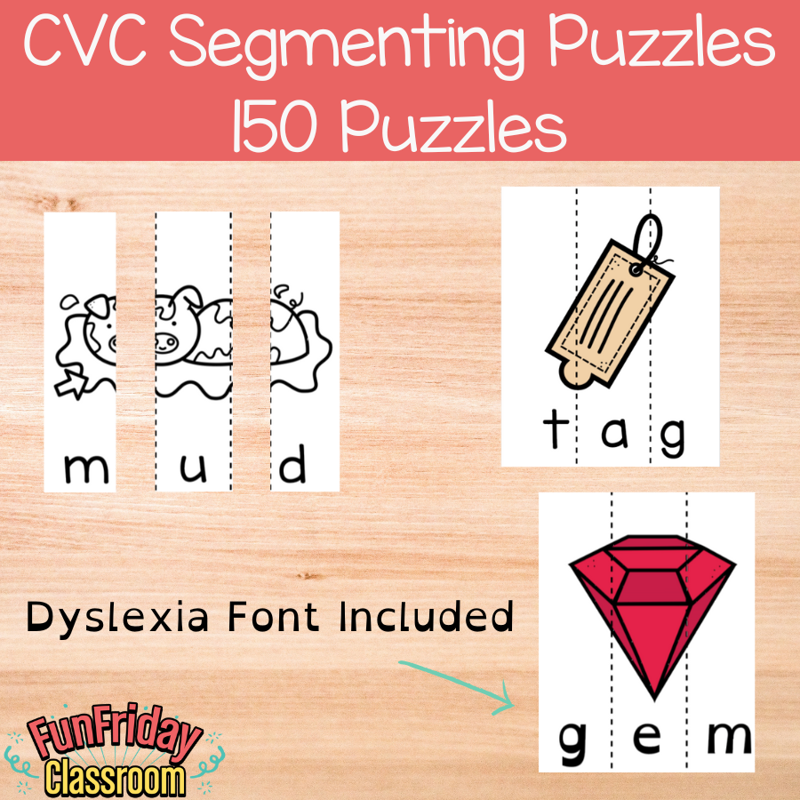 CVC Segmenting Cards — Kindergarten Crate