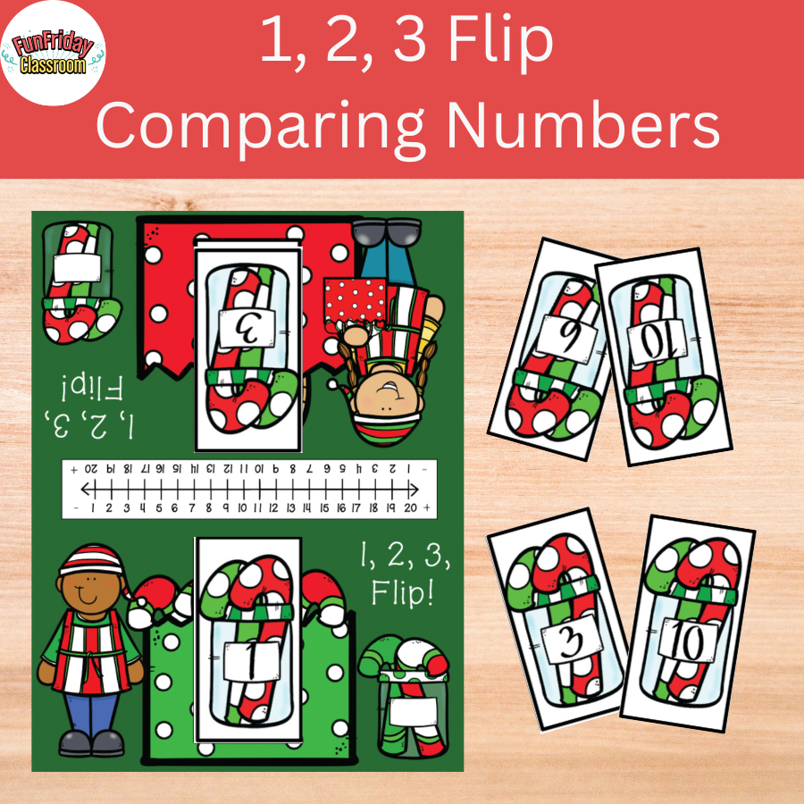 Candy Cane Number Game Unlimited Print Pass — Kindergarten Crate