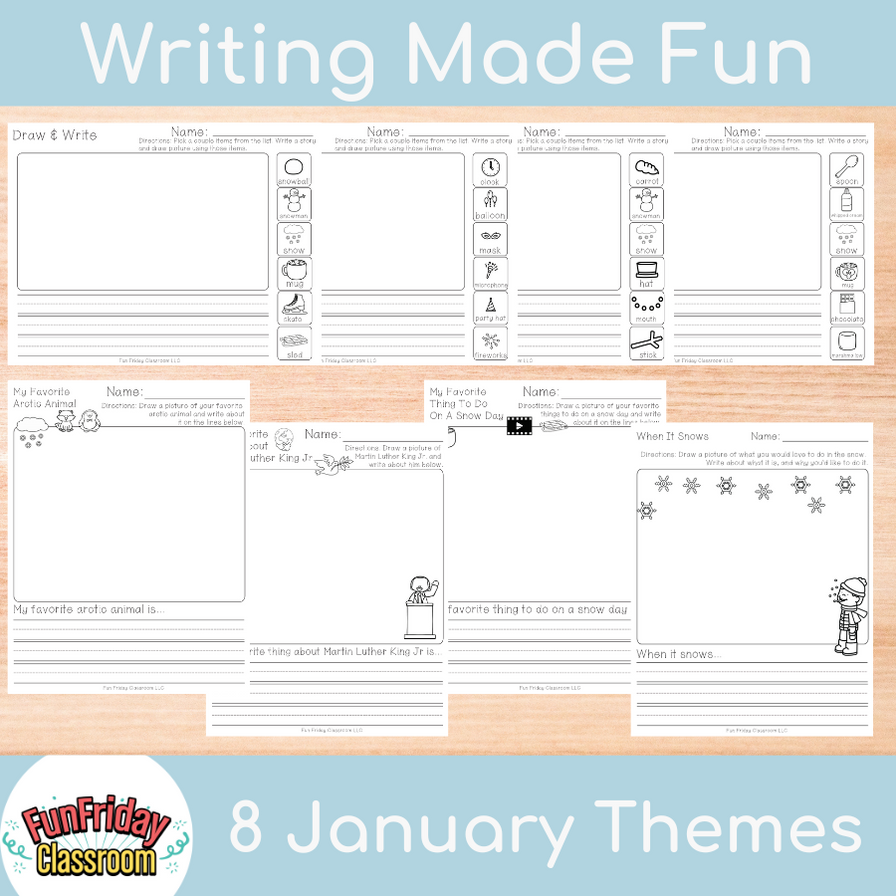 Writing Made Fun - January — Kindergarten Crate