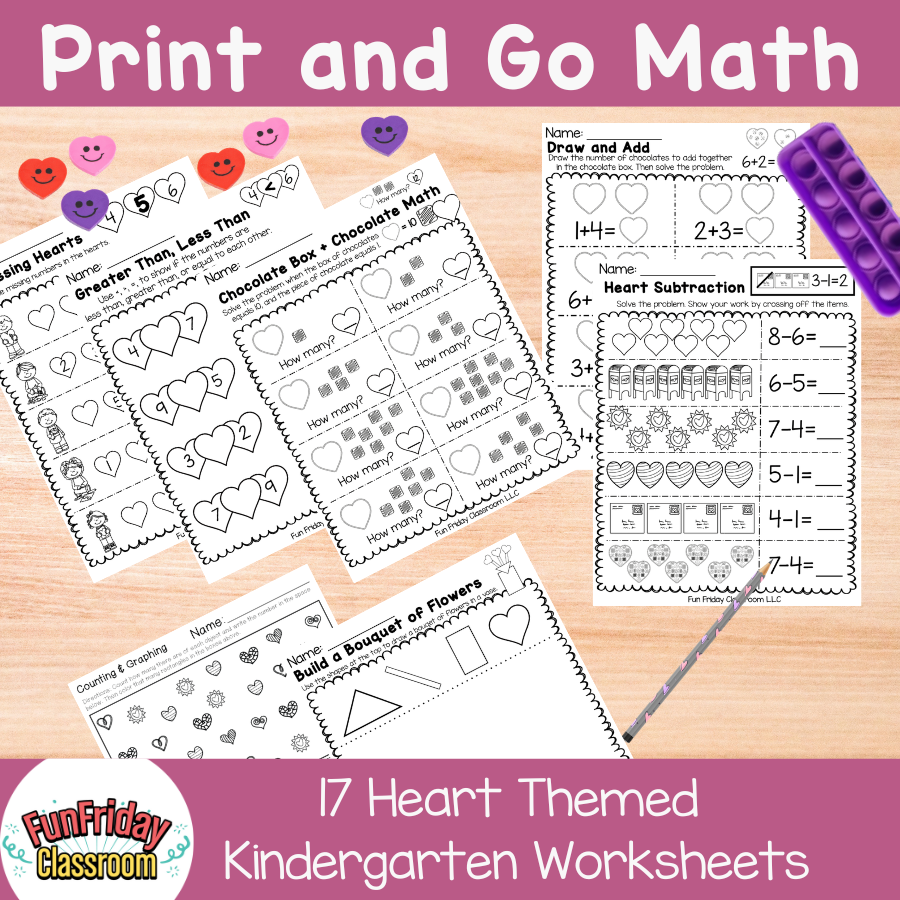 Print and Go Math - Kindergarten Heart — Kindergarten Crate