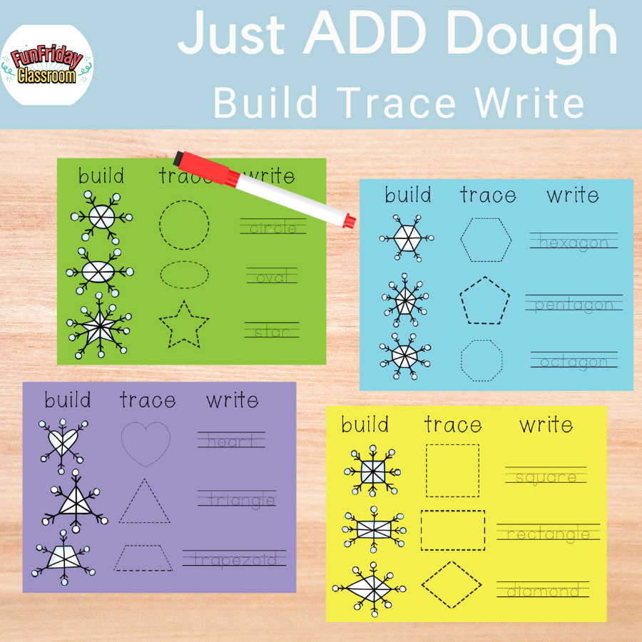 Build Trace Write Mats - Snowflake — Kindergarten Crate