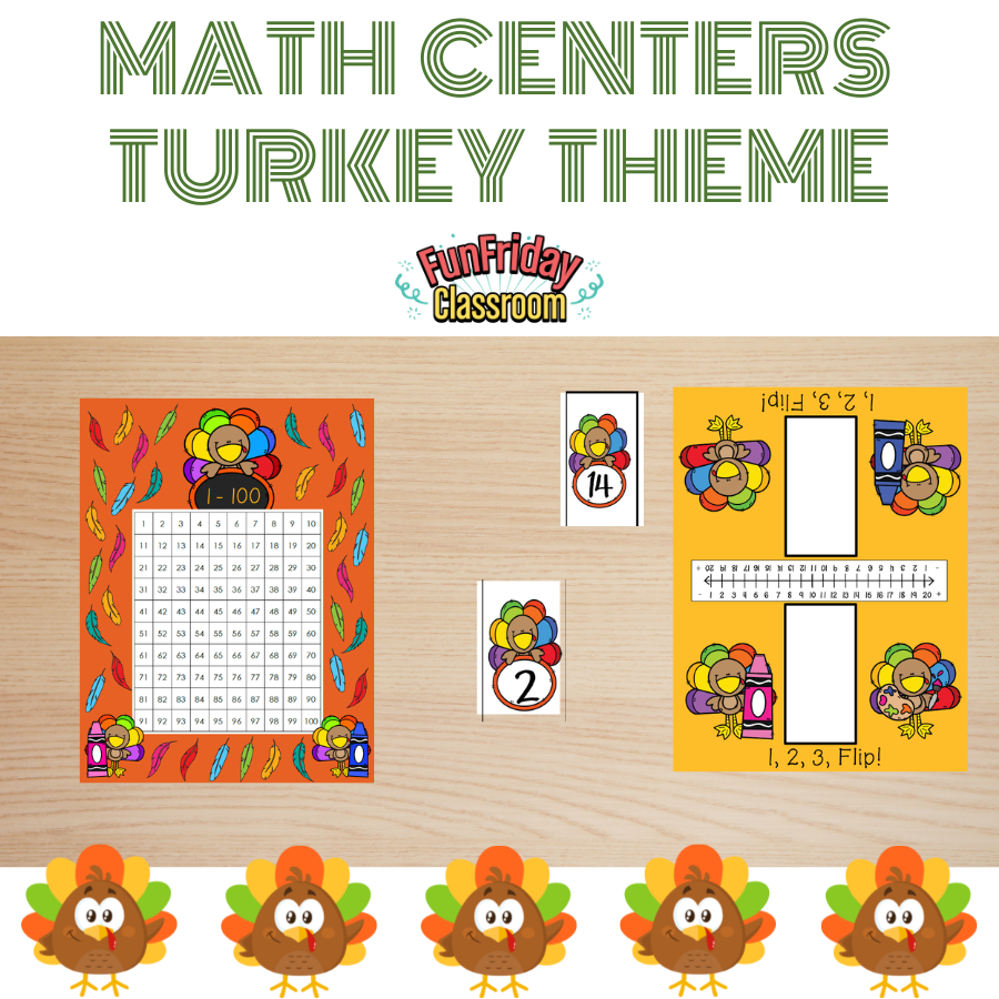 Numbers and Counting Center Bundle - Turkey — Kindergarten Crate